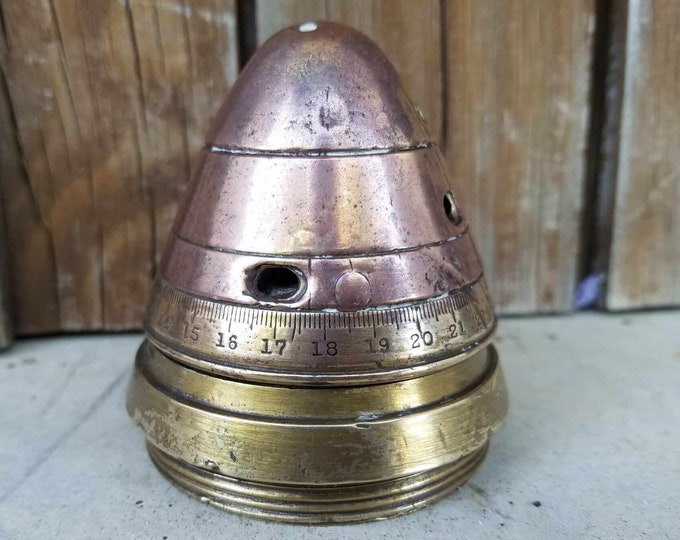 WW1 English Artillery Shell Timer Fuse With Impact Damage, English WW1 ...