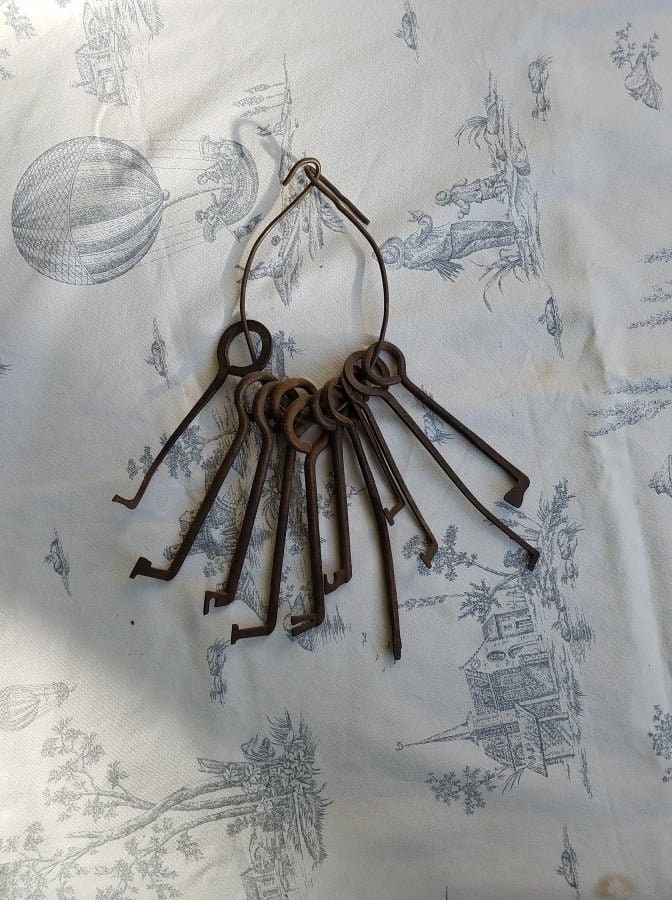 Rare 1800's Set of French Skeleton / Locksmiths Keys - Etsy