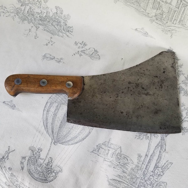 Antique Meat Cleaver - Etsy