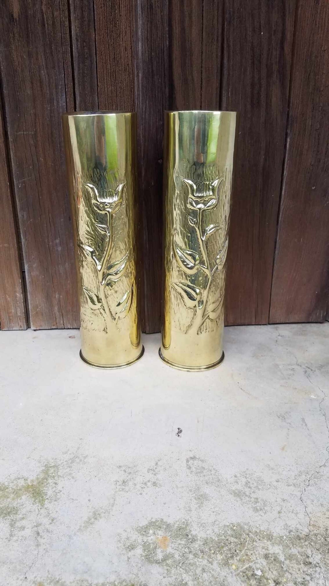 WW1 Pair of Trench Art Shell Casingww1 Trench Art Sweetheart - Etsy