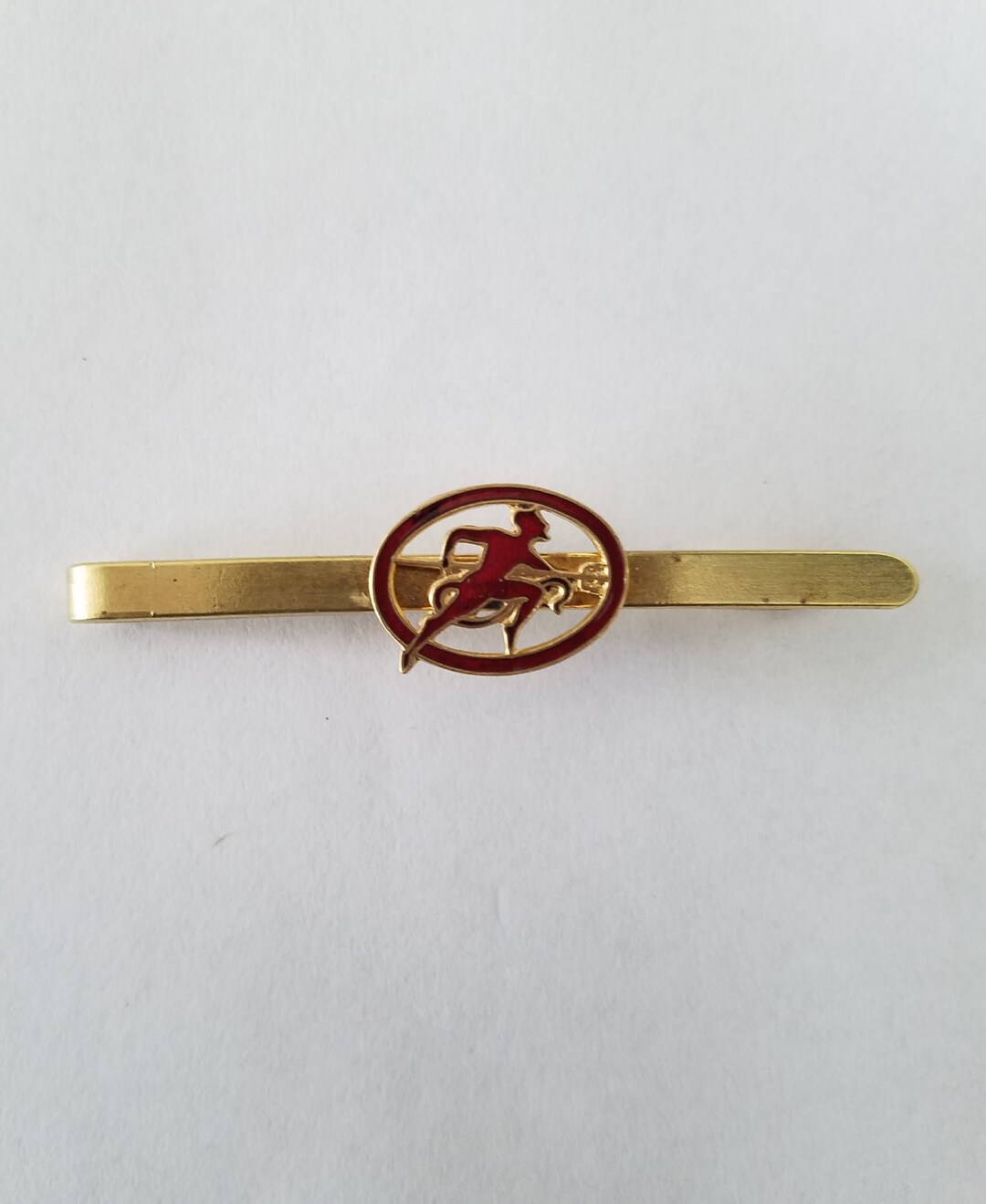 Vintage French Devil Tie Clip, Gold Tone Mens Accessory - Etsy