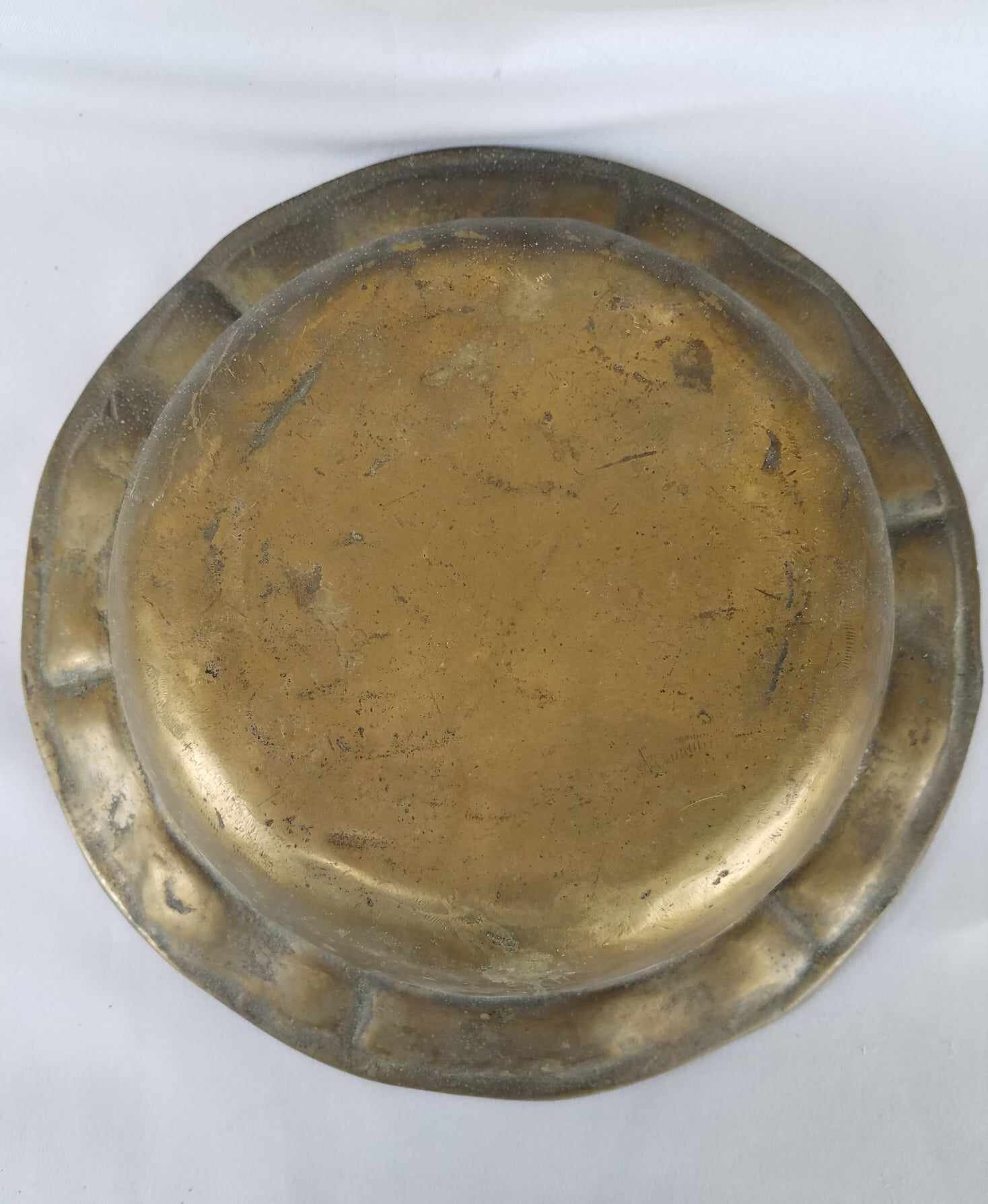 Antique French Cast Bronze Bowl Monogrammed - Initialed TS - Etsy
