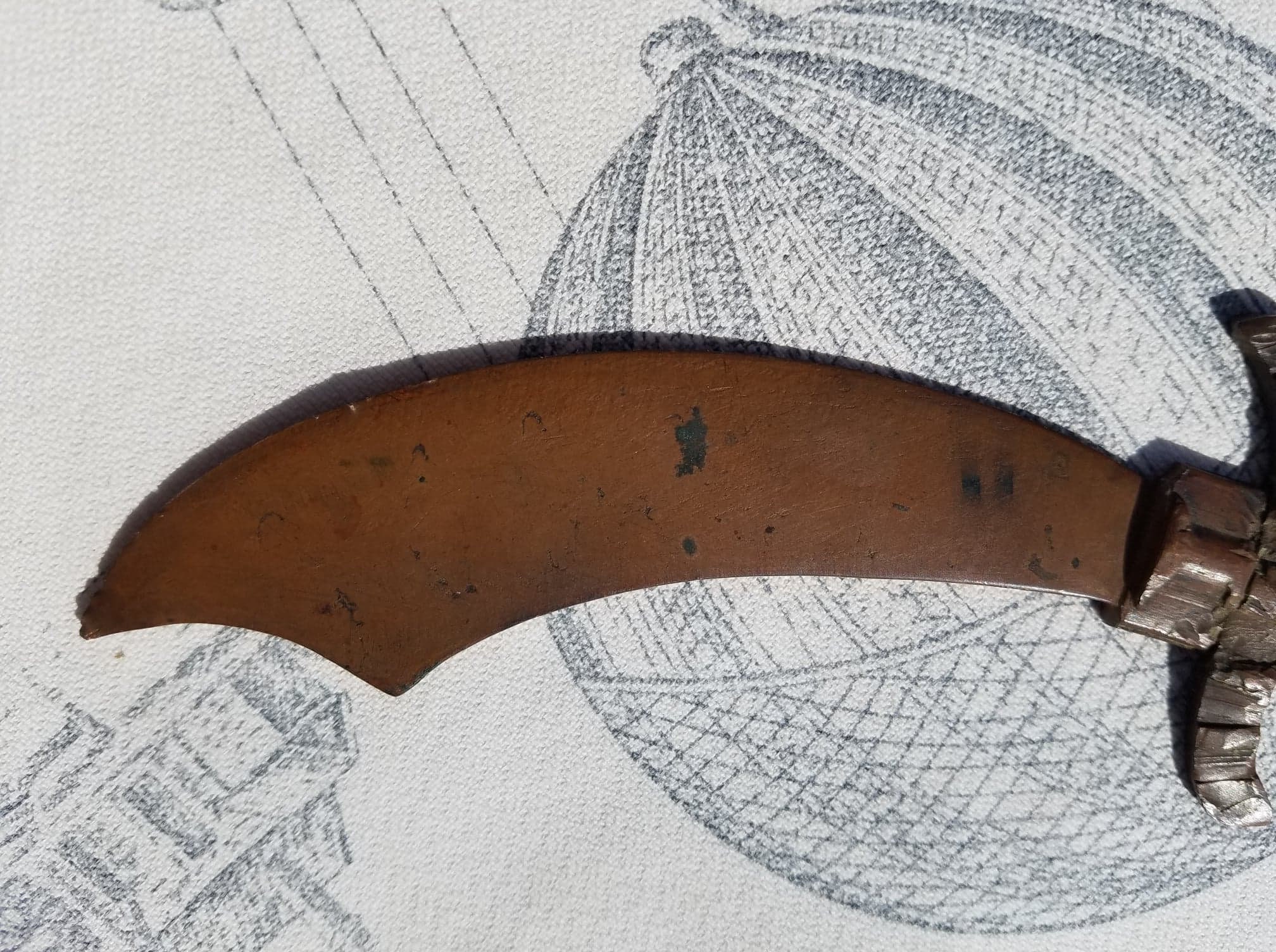 WW 1 Trench Art Copper Paper Knife, WW1 Driving Band Paper Knife ...