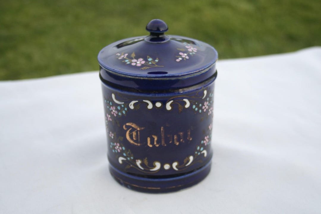 Rare 1800s French Tobacco Jar,french Tabac Jar,tobacco Storage,tobacco ...