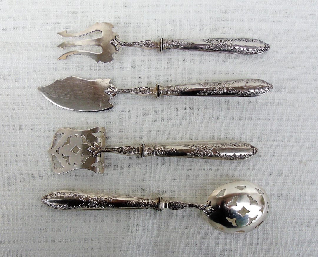 Antique French Solid Silver Cheese Servers-service De Fromage ...