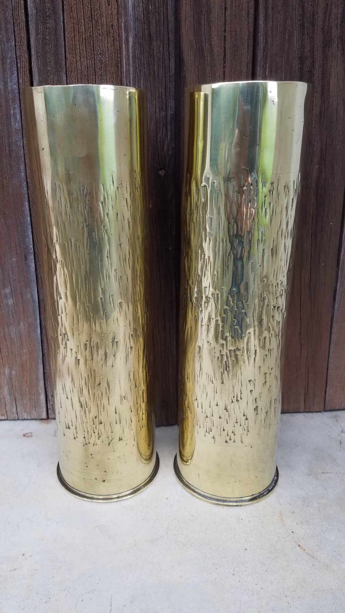 WW1 Pair of Trench Art Shell Casingww1 Trench Art Sweetheart - Etsy