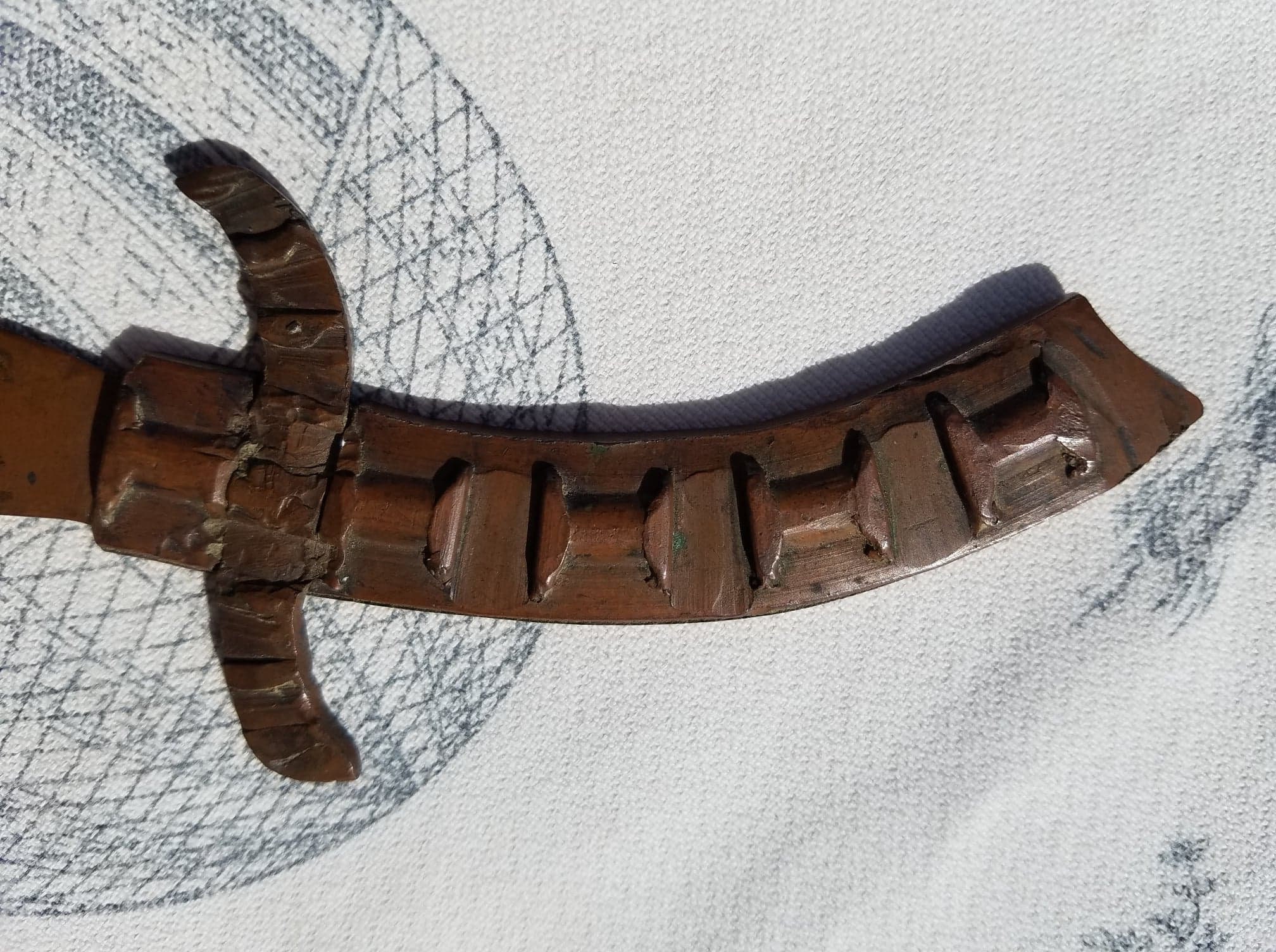 WW 1 Trench Art Copper Paper Knife, WW1 Driving Band Paper Knife ...