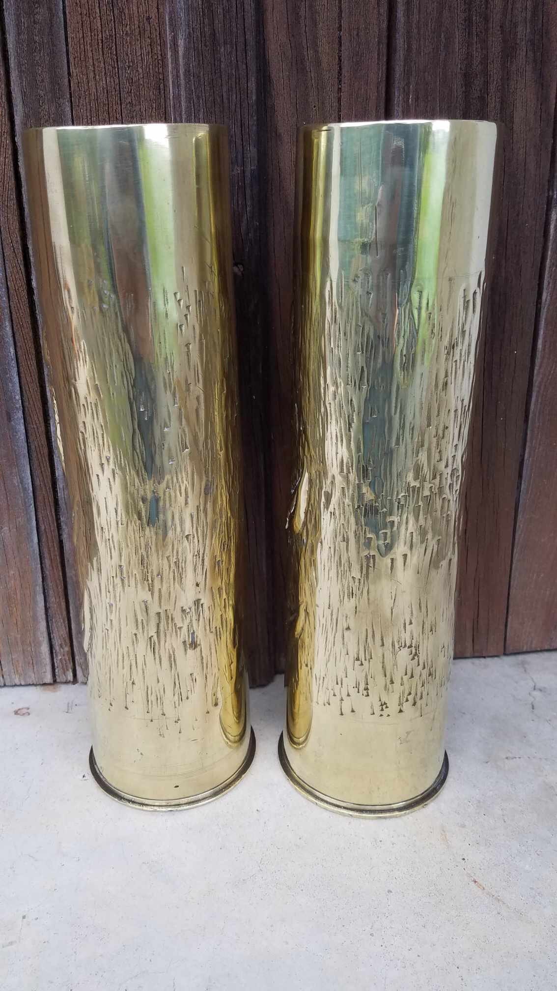 WW1 Pair of Trench Art Shell Casingww1 Trench Art Sweetheart - Etsy