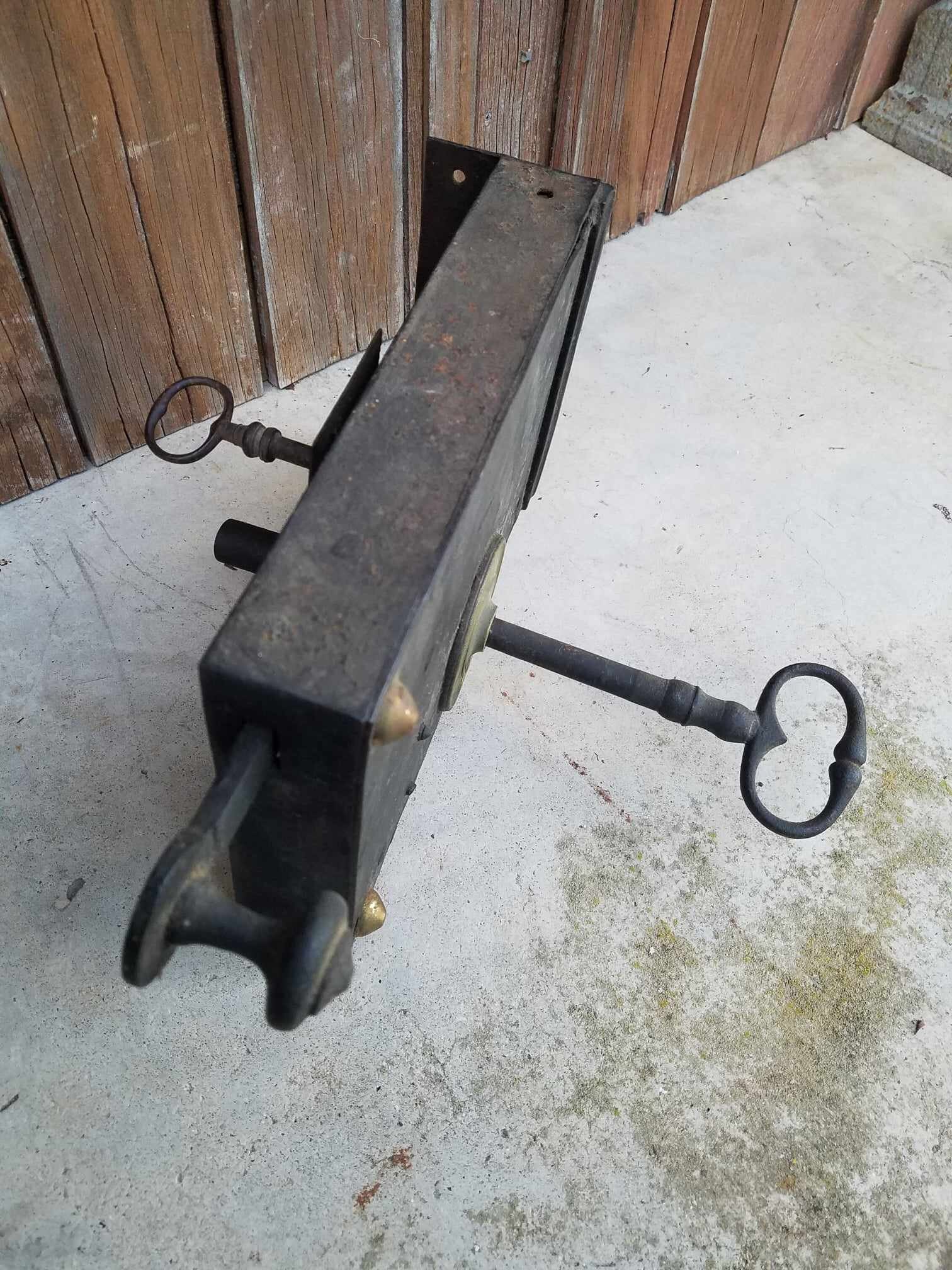 Rare Antique French Door Lock 18th Century With 2 Keys Working Order ...