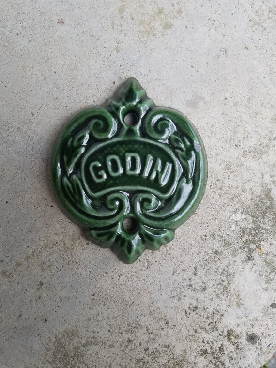 Fire Plaque-antique Godin-cast Iron Wood Burning Stove - Etsy