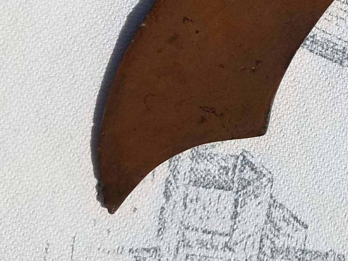 WW 1 Trench Art Copper Paper Knife, WW1 Driving Band Paper Knife ...