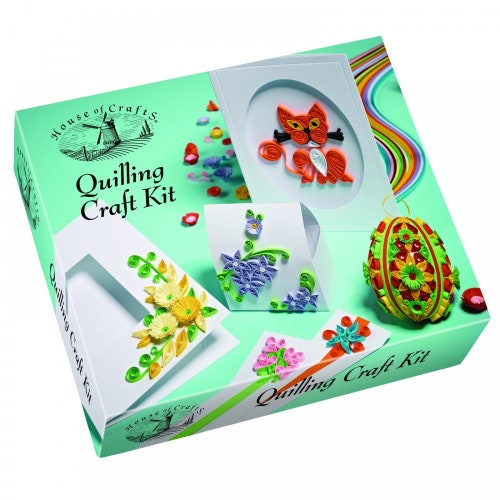 Quilling Kit Complete Starter Kit 12 Projects Make Quilled - Etsy