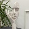 Cat Girl Art Statue, Cat Girl Object Sculpture, White Home Decor ...