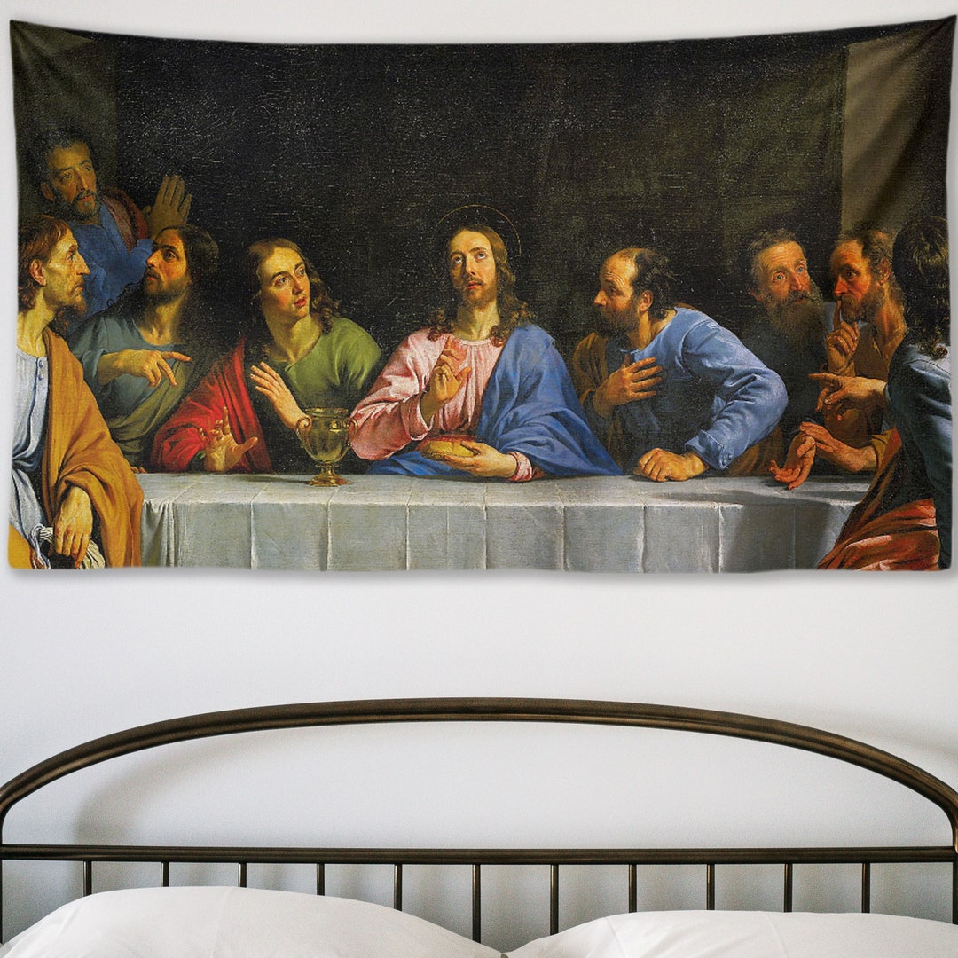 The Last Supper Wall Art the Last Supper Tapestry Living - Etsy UK