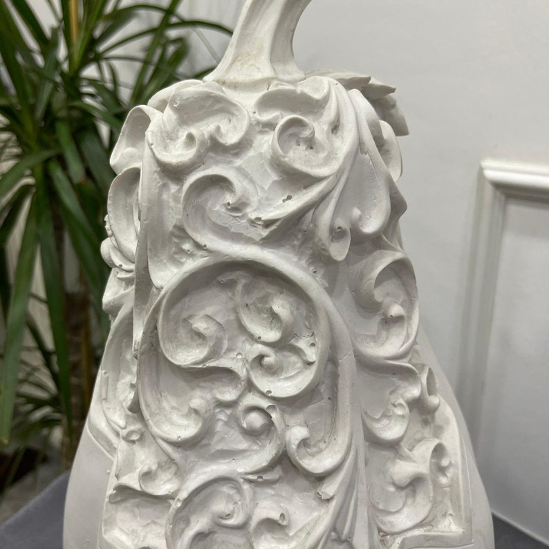 Big Fancy Pear Statue Garden Decor Pear Sculpture White - Etsy