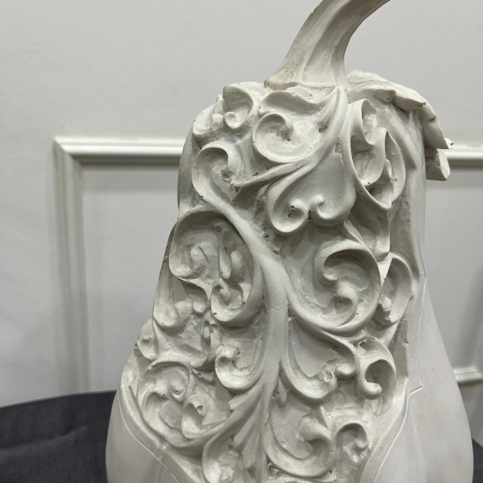 Big Fancy Pear Statue Garden Decor Pear Sculpture White - Etsy