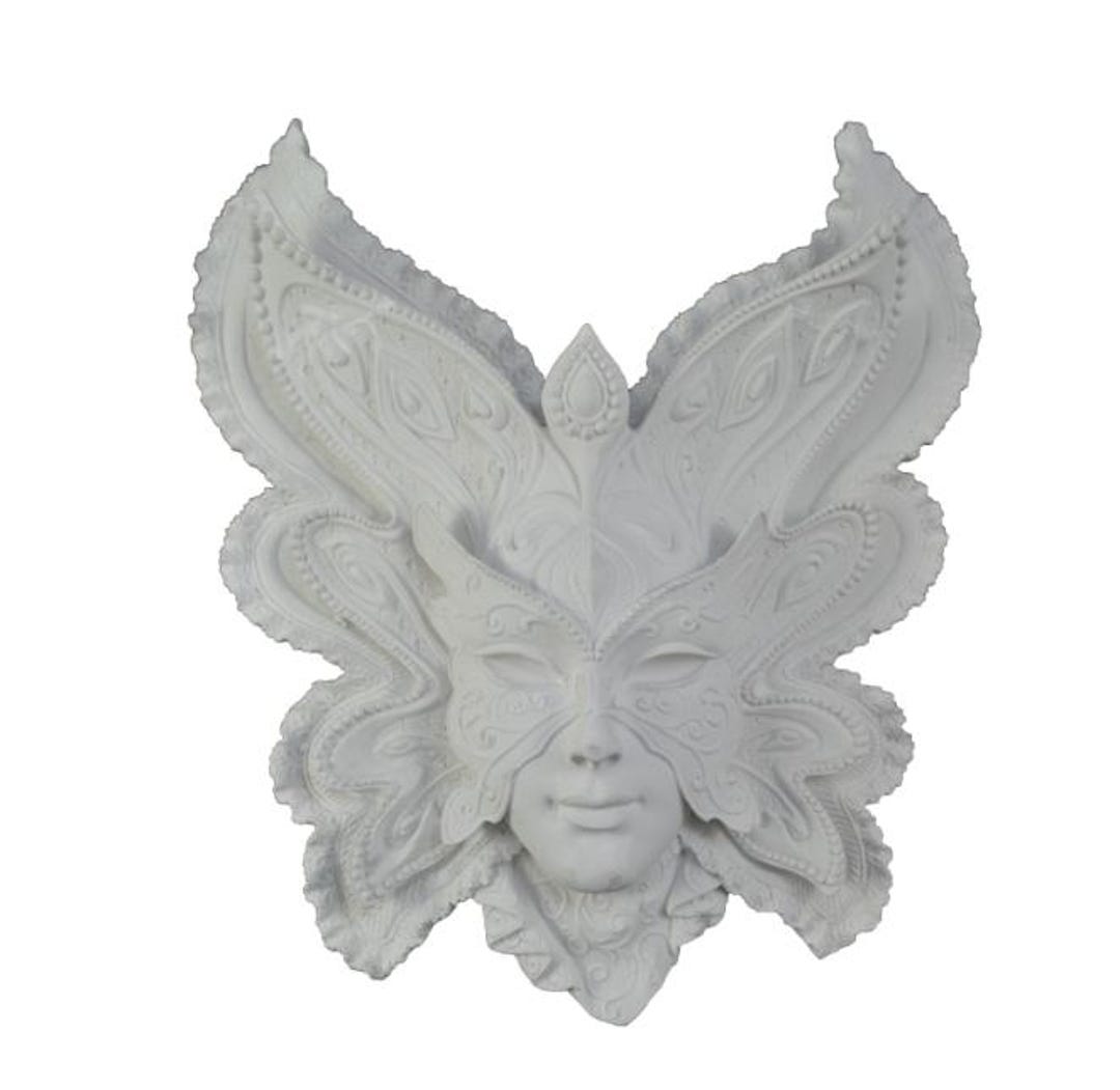 Masked Mask Sculpture - Handmade Decorative Art Piece, Unique Dual Mask ...