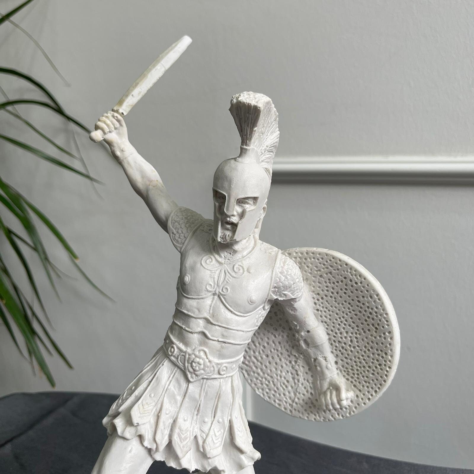 Hector Sword Warrior Sculpture, Warrior Antique Art Statue, Handmade ...