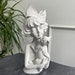 Cat Girl Art Statue Cat Girl Object Sculpture White Home - Etsy