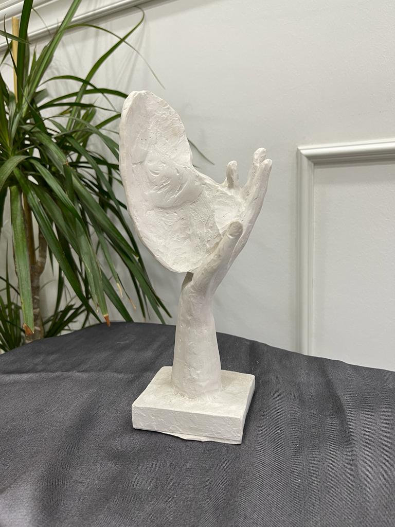 Mask on Cheek Statue Mask Art Sculpture White Home Decor - Etsy Ireland