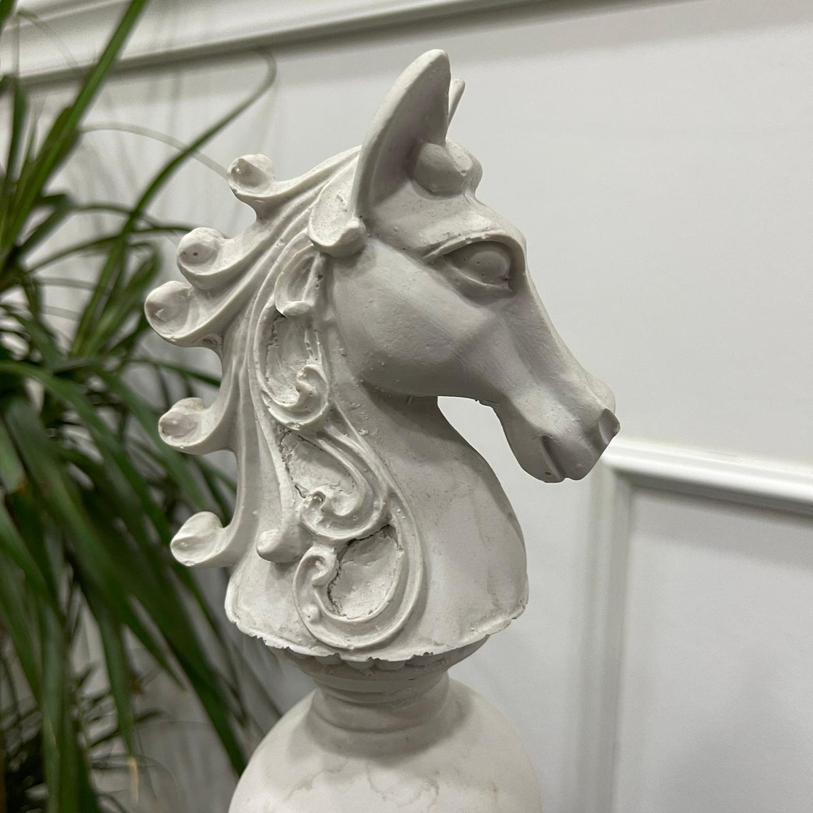 Chess Horse Statue Chess Object Sculpture White Home Decor - Etsy
