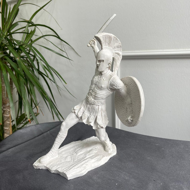 Hector Sword Warrior Sculpture, Warrior Antique Art Statue, Handmade ...