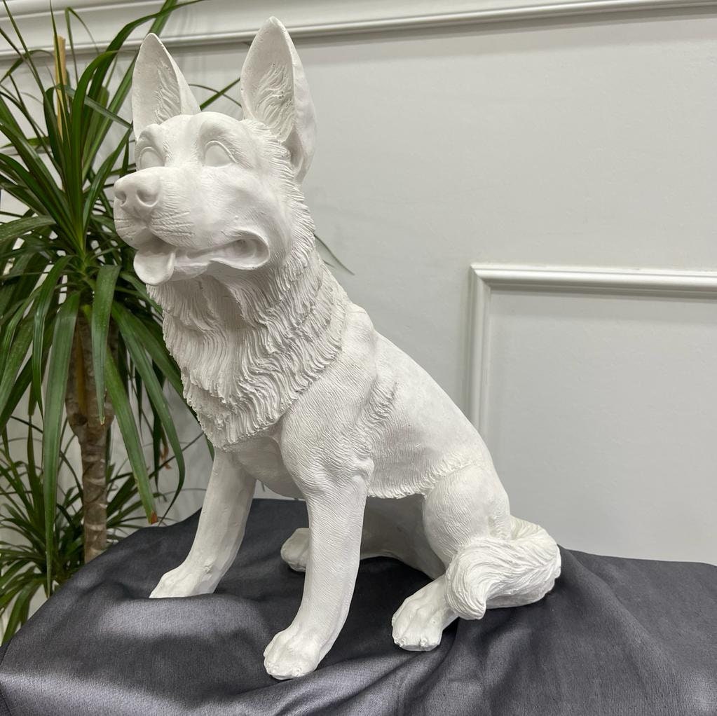 Sitting Wolf Statue Home Decor Sitting Wolf Scupture White - Etsy
