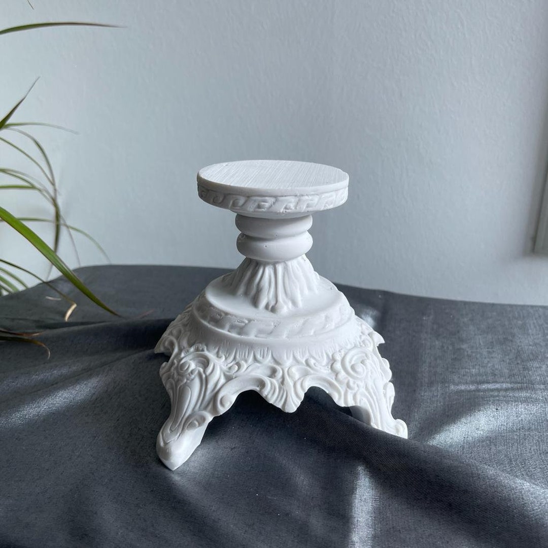 Pedestal Column Statue, Column Statue, Handmade Stone, White Home Decor ...