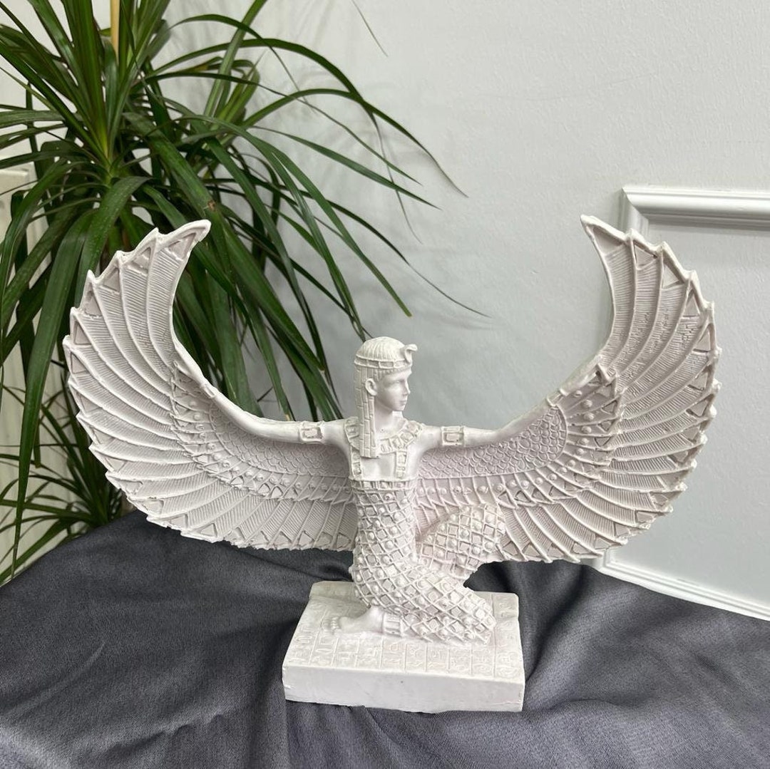 Handcrafted Horizontal Isis Object Statue - Egyptian Goddess-inspired ...