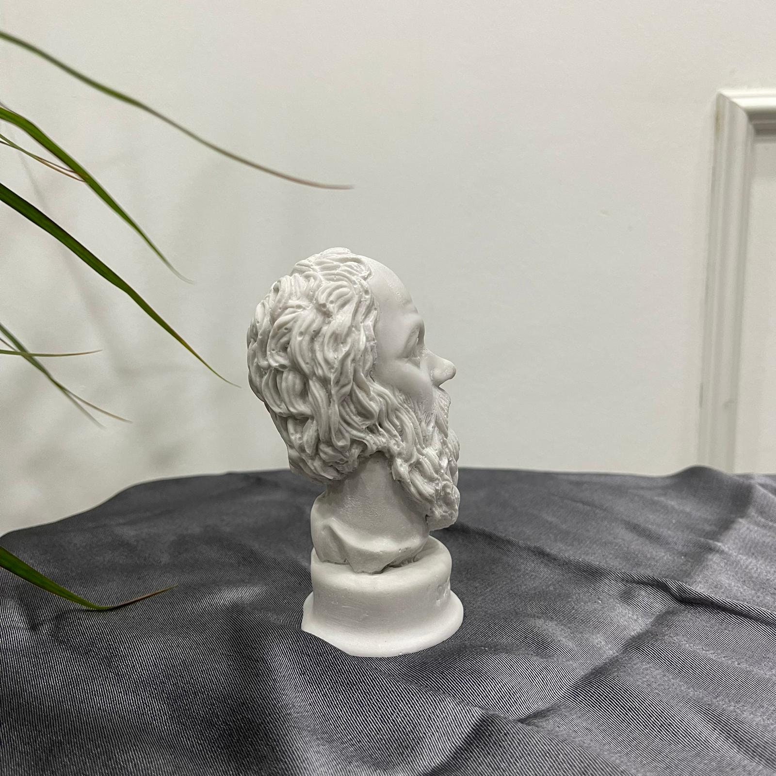 Handcrafted Mini Socrates Bust Statue - Elegant Greek Philosopher ...