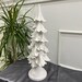 Large Glass Tree Statue, Christmas Art Sculpture, White Home Decor ...
