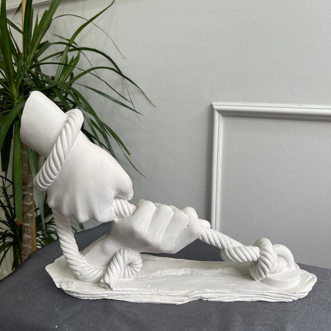 Hands Holding Rope Statue – Symbolic Sculpture for Home & Office Decor ...