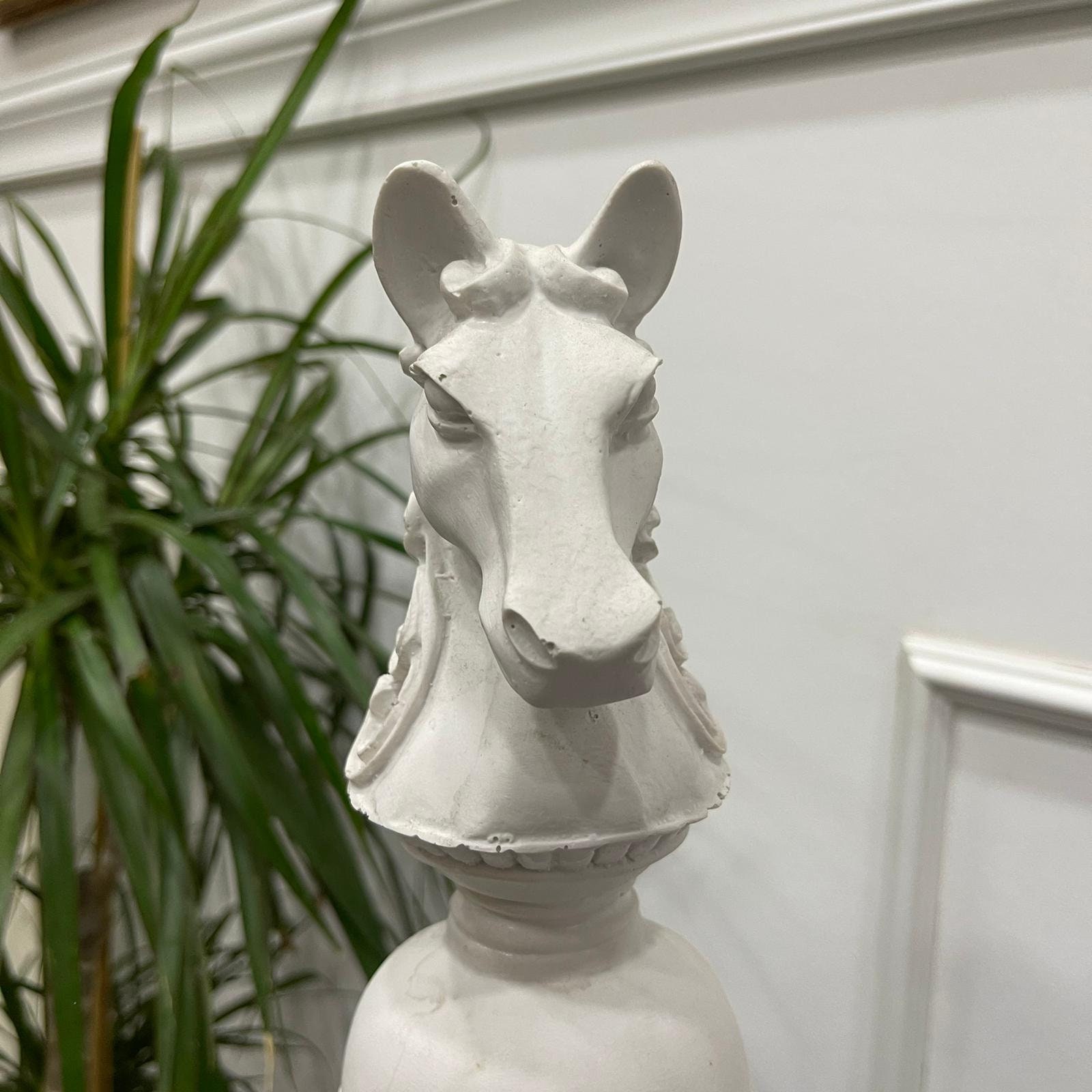 Chess Horse Statue Chess Object Sculpture White Home Decor - Etsy