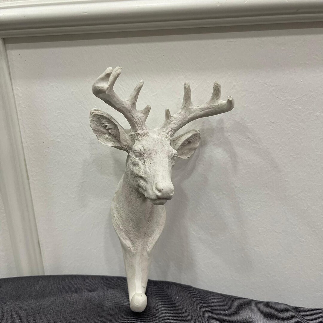 Wall Dekor Deer Hanger Statue, Deer Art Object Sculpture, Handmade ...