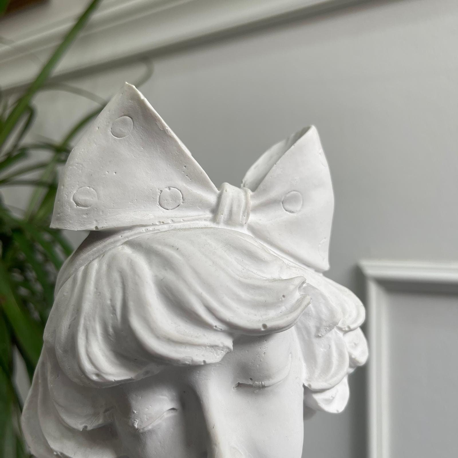 Cat Girl Art Statue Cat Girl Object Sculpture White Home - Etsy
