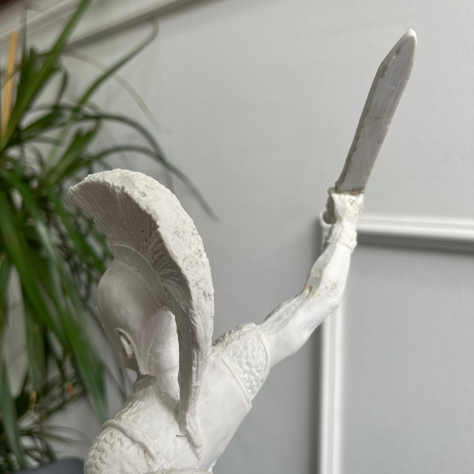 Hector Sword Warrior Sculpture, Warrior Antique Art Statue, Handmade ...