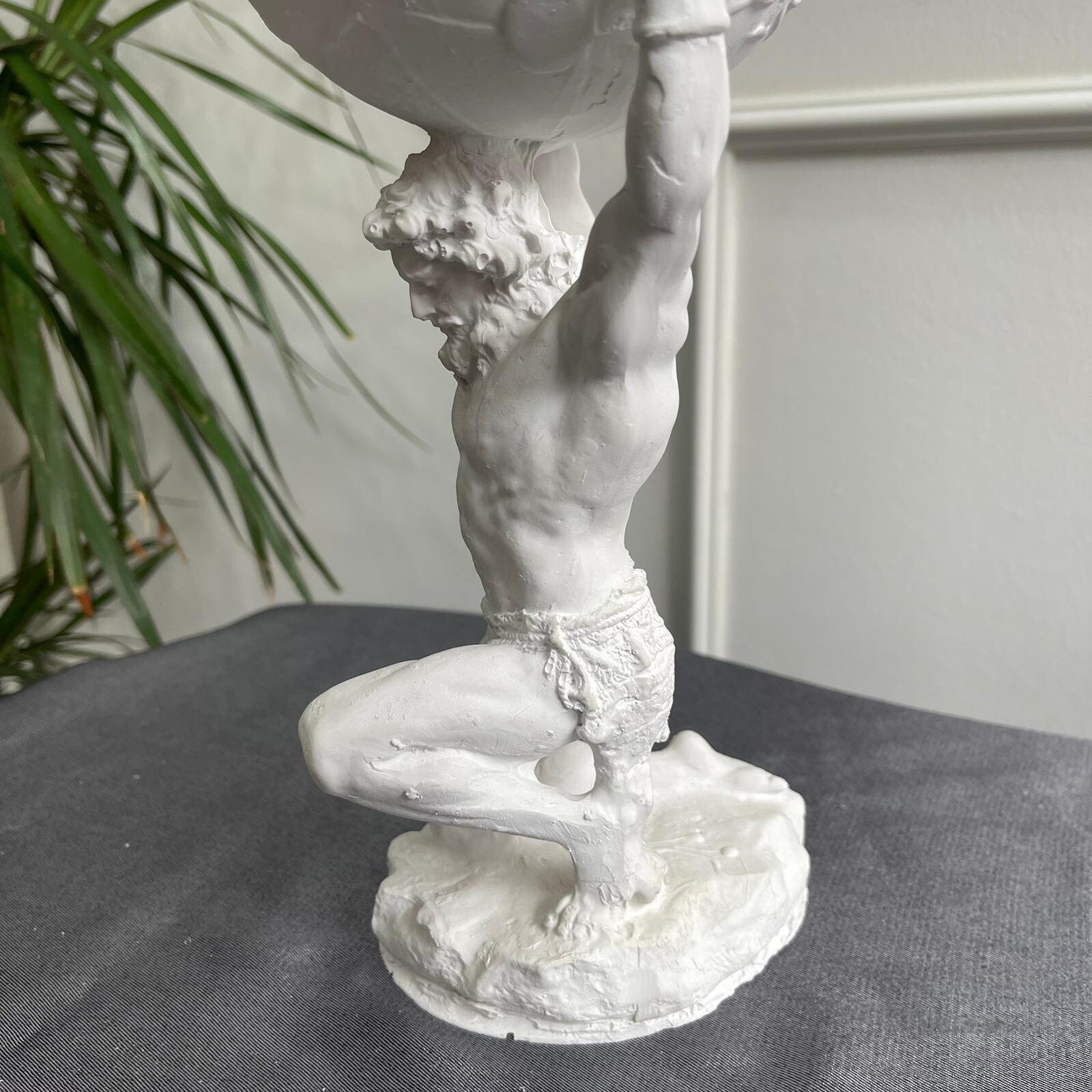 Human and World Figurine Earth Art Sculpture White Home - Etsy