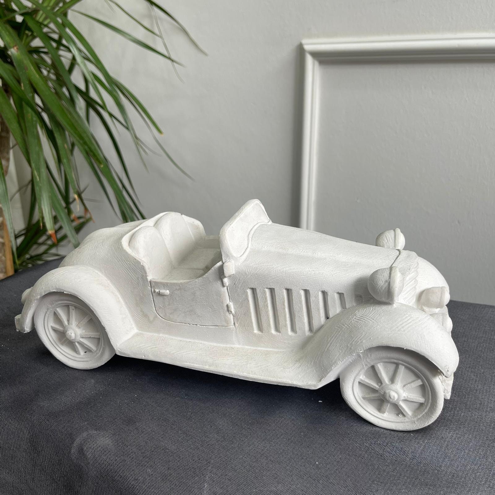 Vintage Car Statue - Classic Automotive Sculpture for Home or Office ...