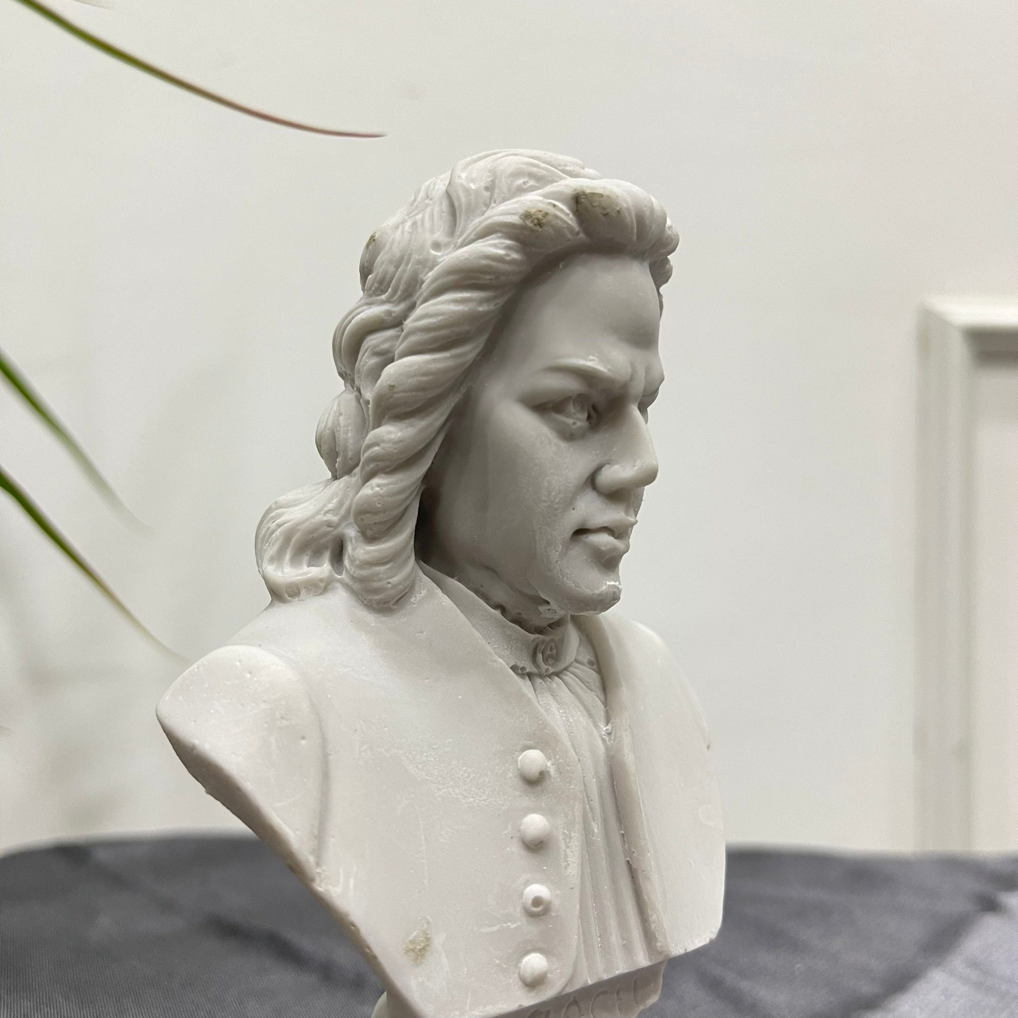 Mini Bach Bust Statue Mini Art Sculpture White Home Decor - Etsy