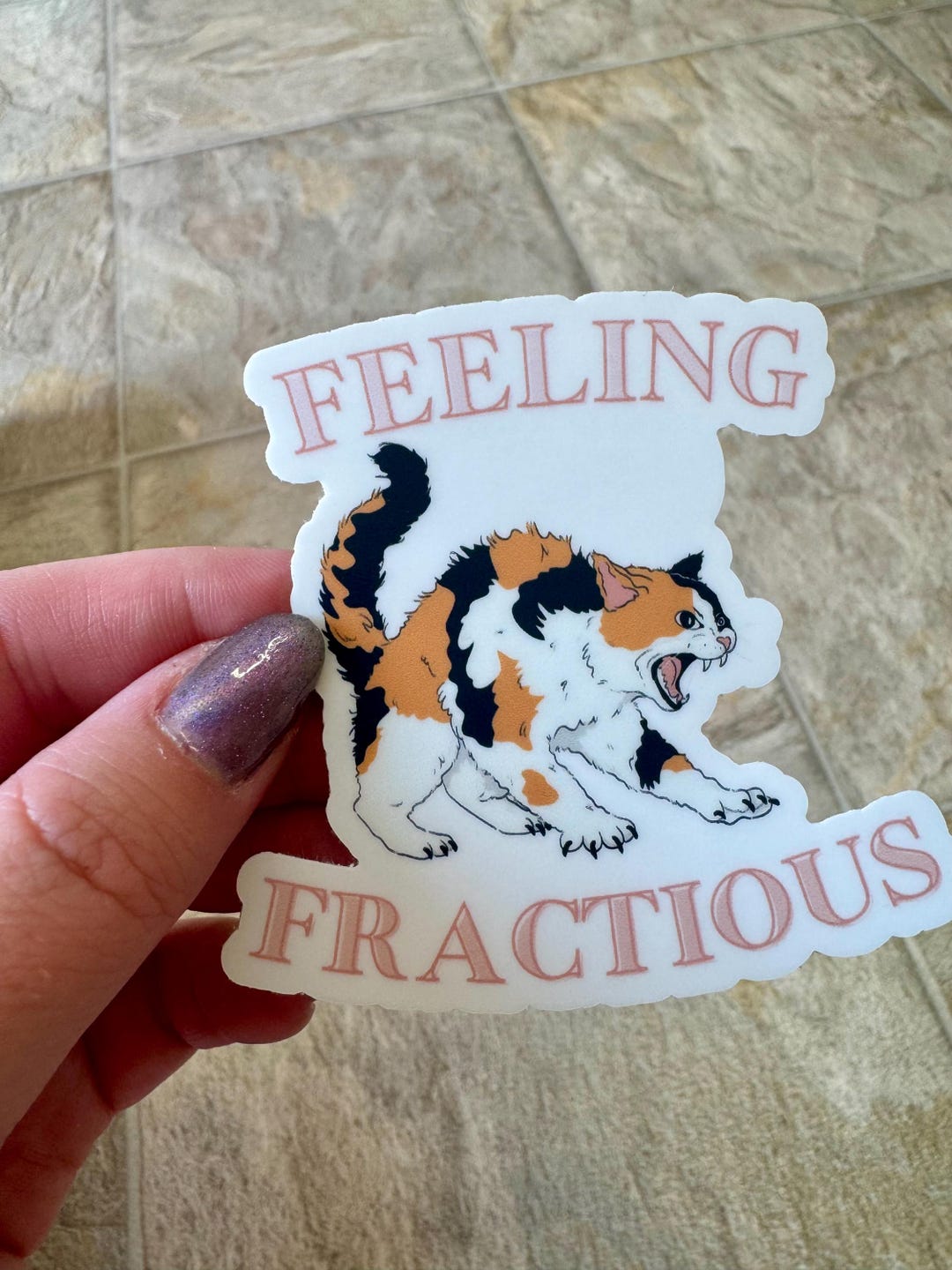 Vet Med Sticker| Feeling Fractious | Cat Sticker| Cat Lover| Vet Tech ...