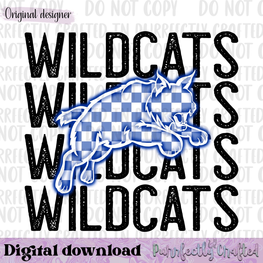 Neon Wildcats Digital Download - Etsy
