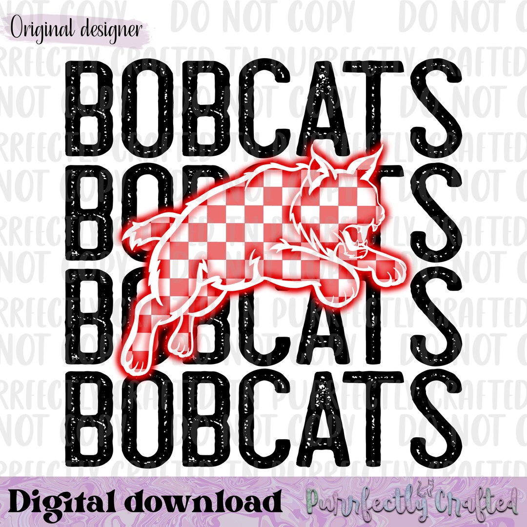 Neon Bobcats Digital Download - Etsy