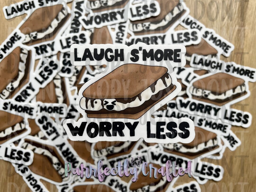 Smores Sticker, Smores, Funny Stickers, Funny Stickers for Water Bottle ...
