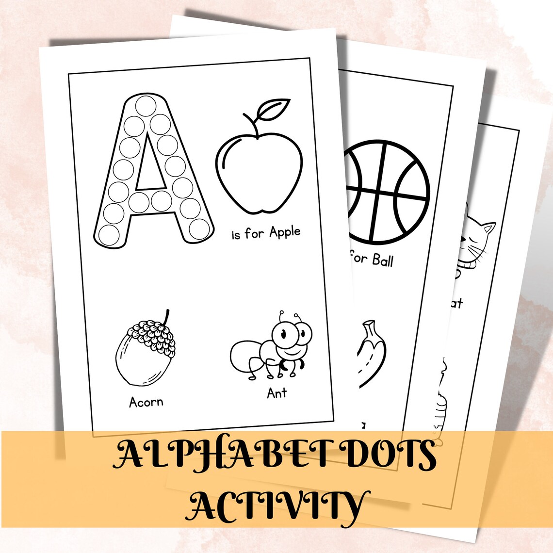 Alphabet Do A Dot Activity Dot the Letters Activity Do A Dot Alphabet ...