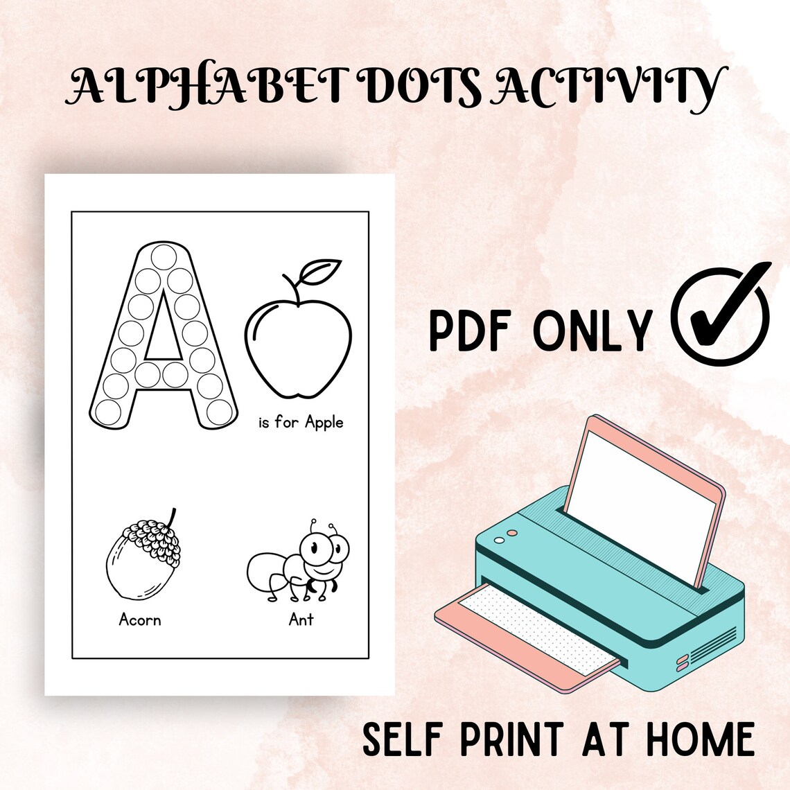 Alphabet Do A Dot Activity Dot the Letters Activity Do A Dot Alphabet ...