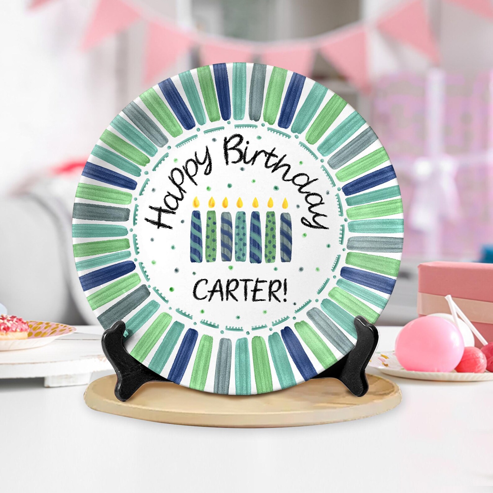 Personalized First Birthday Plate | Baby Keepsake Gift, Custom Ceramic ...