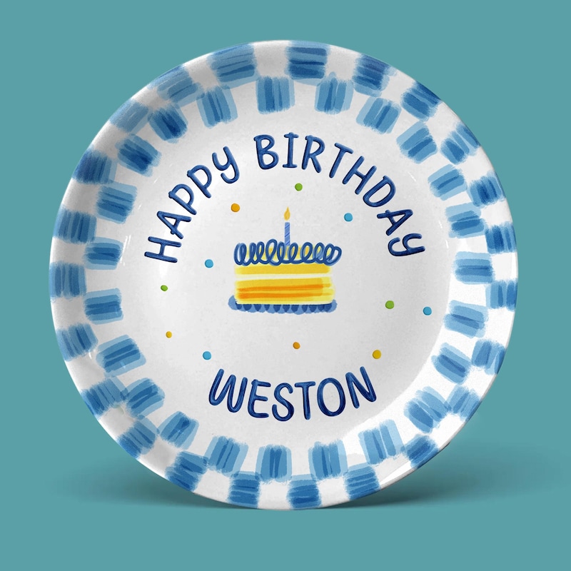 Birthday Plate - Etsy