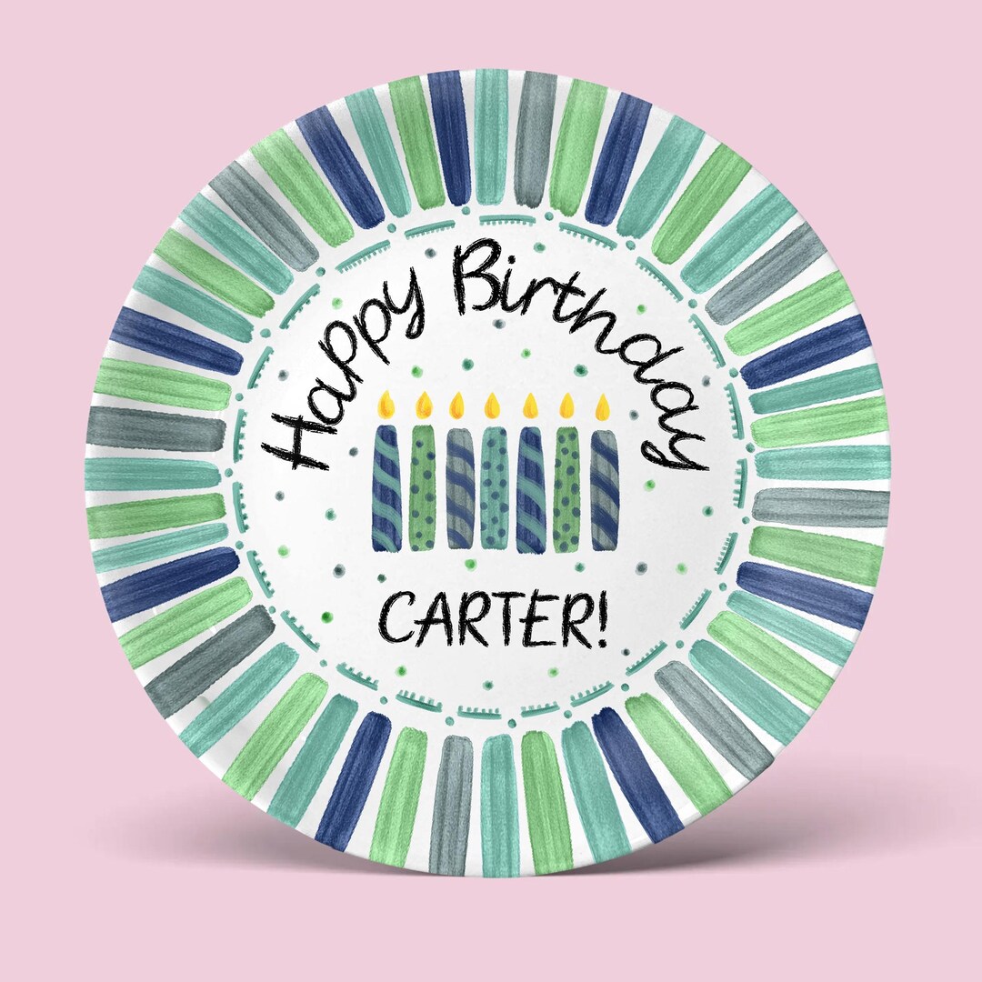 Personalized First Birthday Plate | Baby Keepsake Gift, Custom Ceramic ...