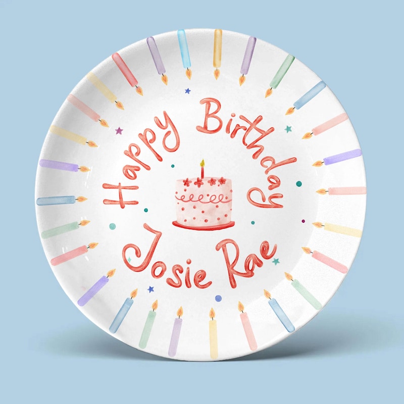Hand Made Birthday Plates - Etsy