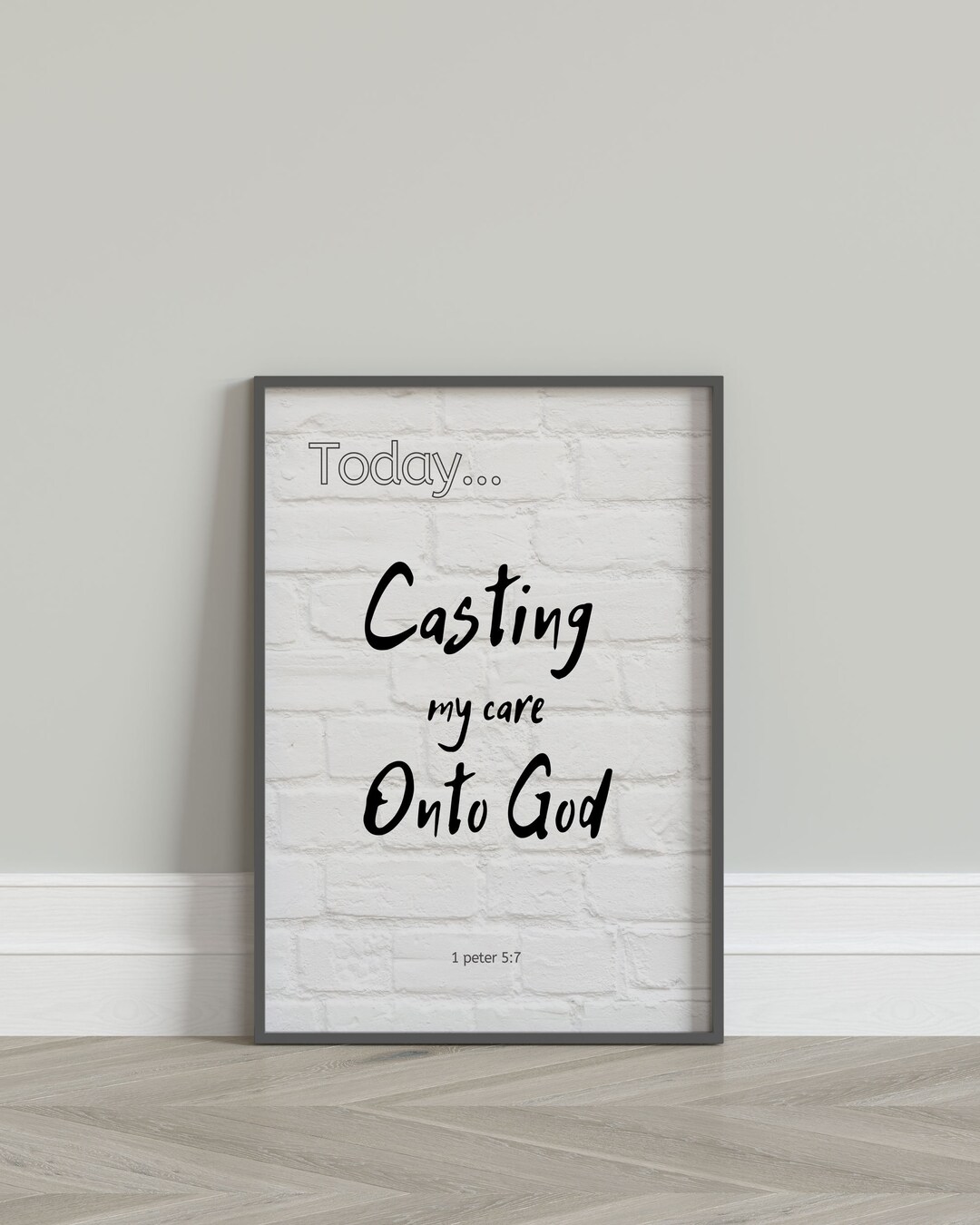 Bible Verse Wall Art Contemporary Christian Wall Art Printable Modern ...